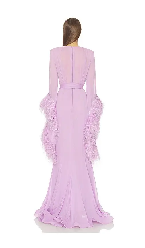 bronx and banco pink feather dress Bronx and Banco Mademoiselle Feather-Trim Sequin Bustier Mini Dress