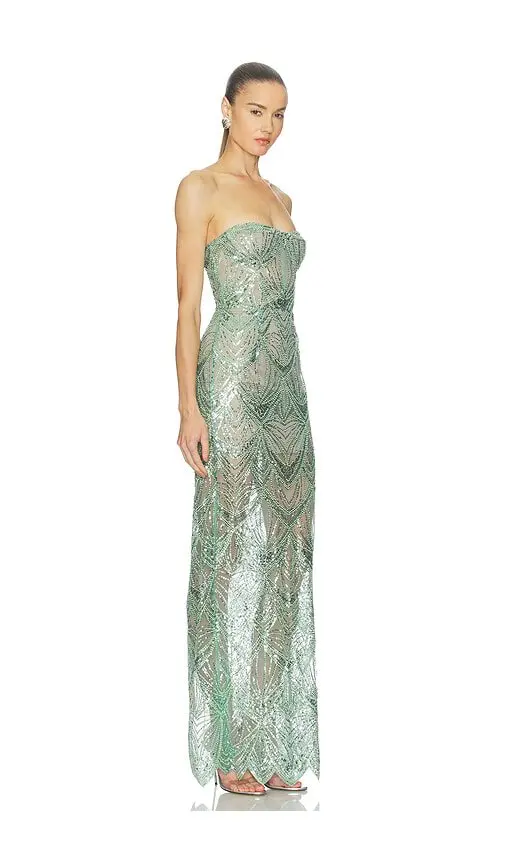 BRONX BANCO Bronx And Banco Giselle Sequin Embellished Maxi Dress