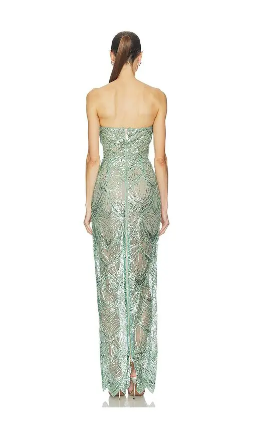BRONX BANCO Bronx And Banco Giselle Sequin Embellished Maxi Dress