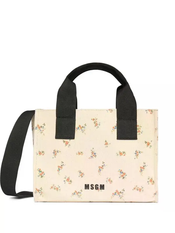 MSGM Floral-print Tote Bag