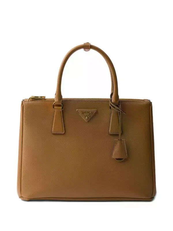 Prada Galleria Saffiano Leather Bag - Brown