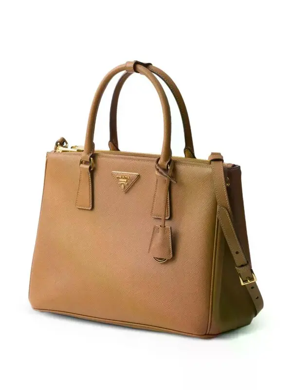 Prada Galleria Saffiano Leather Bag - Brown