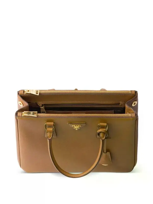 Prada Galleria Saffiano Leather Bag - Brown