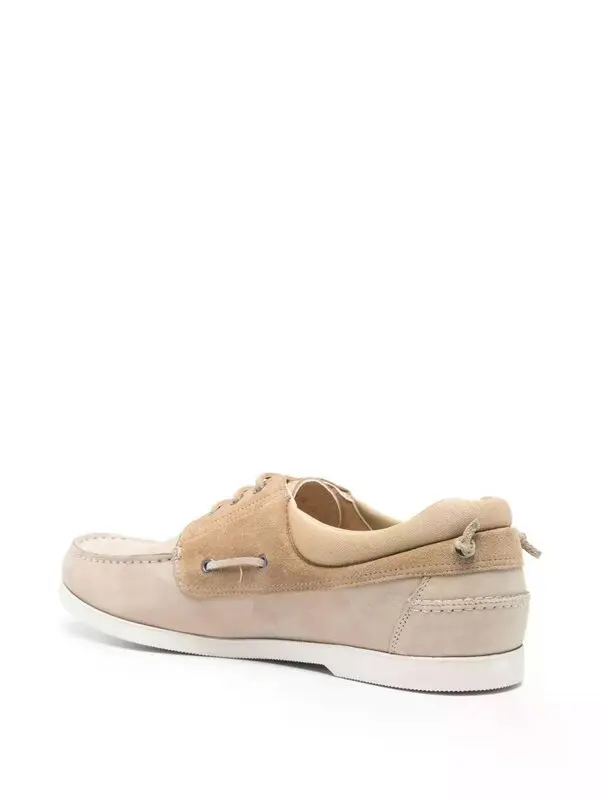 Woolrich Almond Toe Lace-up Boat Shoes - Neutrals