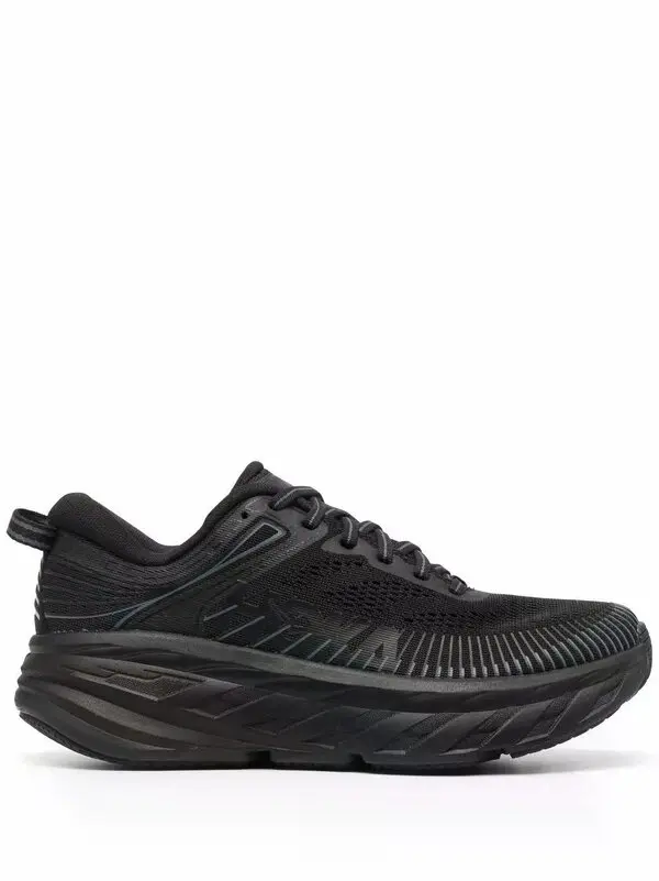 HOKA® Panelled Low-top Sneakers - Black