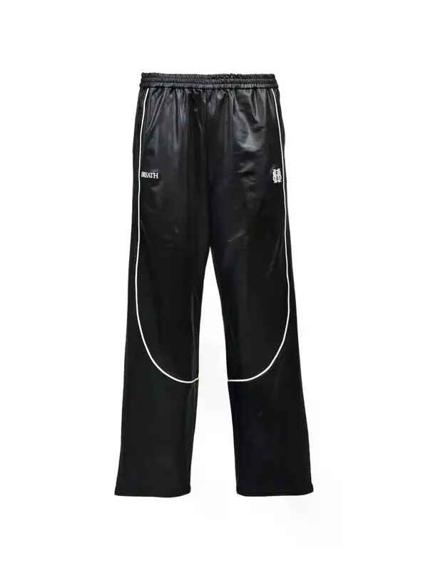 BREATH Piped Track Pants - Black