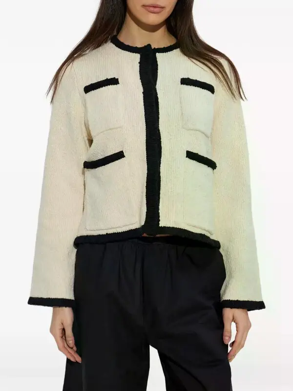 BY MALENE BIRGER Rikko Front-pocket Cardigan - Neutrals