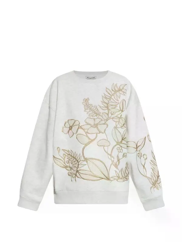 Munthe Floral-embroidered Sweatshirt