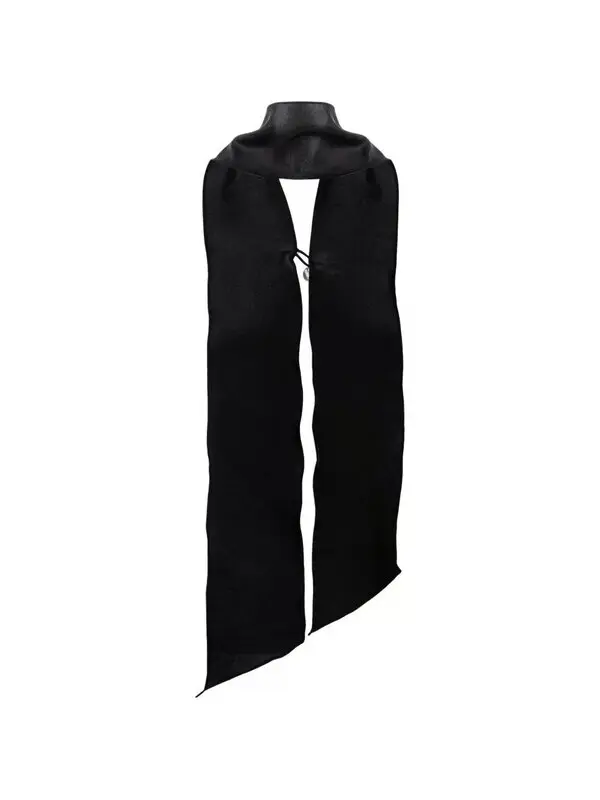 MANURI Donna Silk Scarf - Black