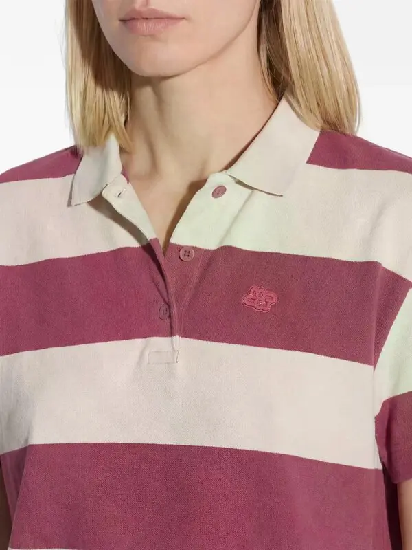 Munthe Striped Polo Top - Pink