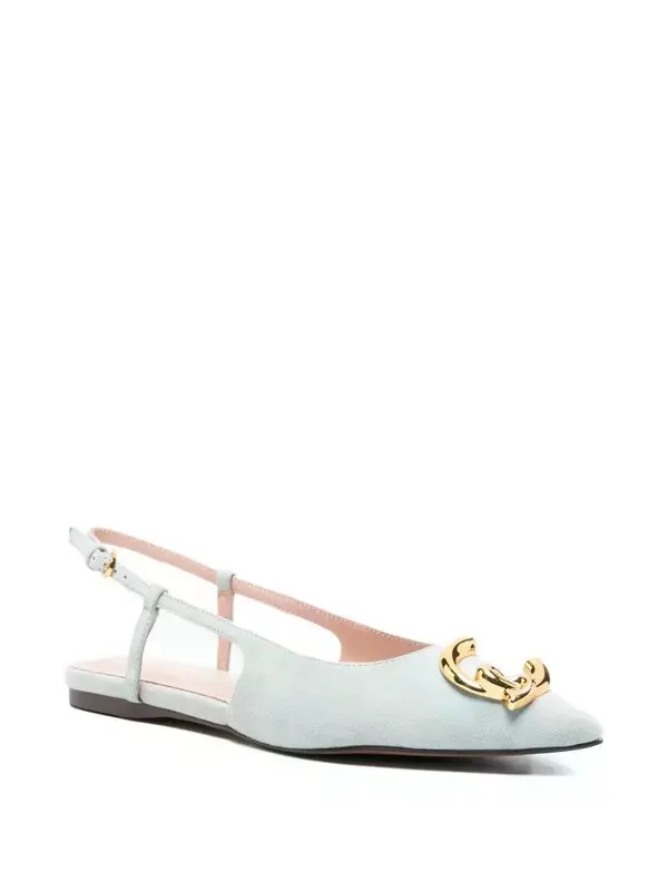 COCCINELLE Pointed-toe Flat Slingbacks