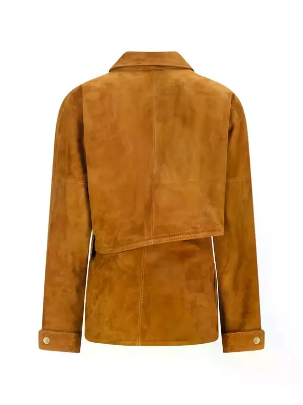 DARKPARK Cindy Belted Suede Jacket - Brown
