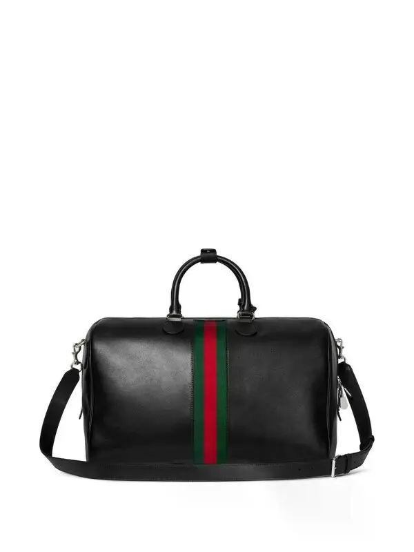 Gucci Medium Leather Duffle Bag - Black