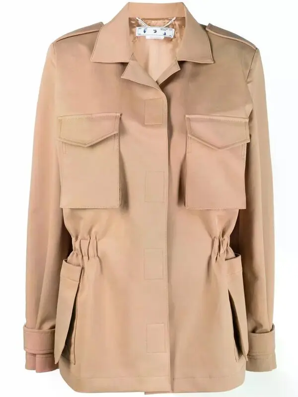 Off-White Diag-print Jacket - Neutrals
