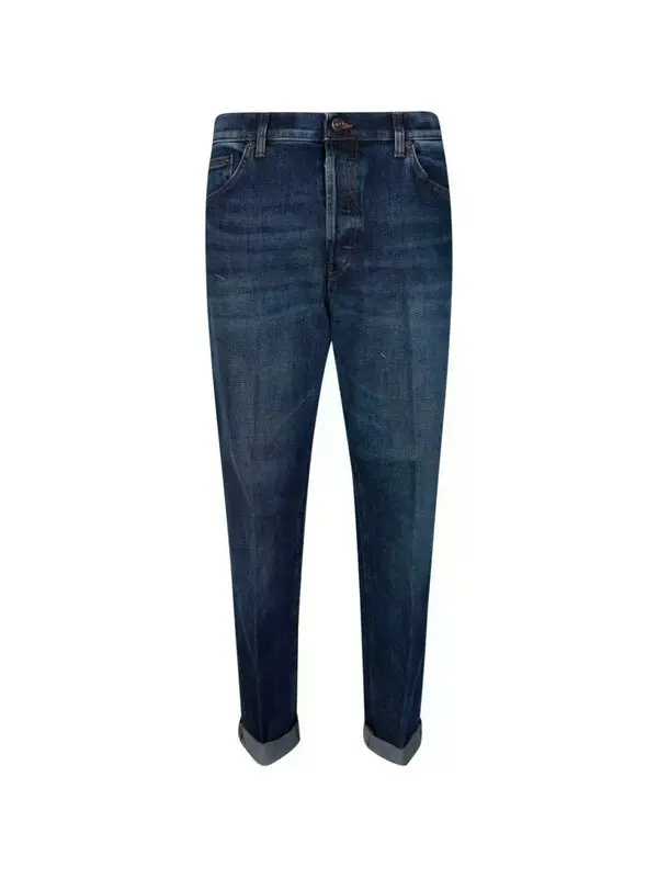 DONDUP Cuffed Straight Leg Jeans