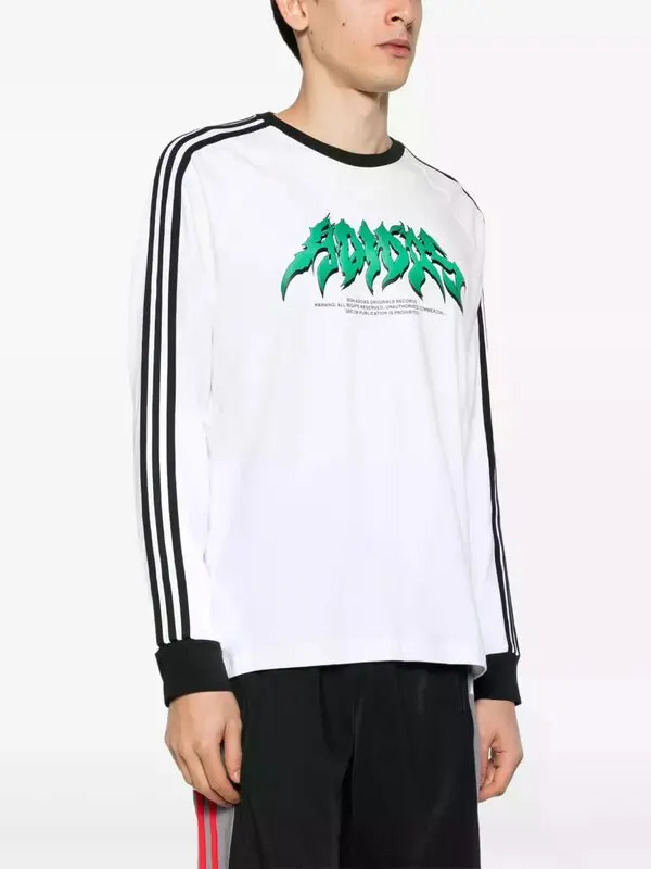 Adidas 3-stripes Long Sleeve Cotton T-shirt