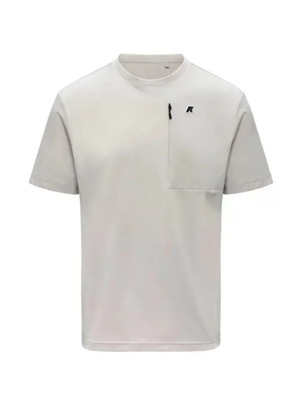 K-WAY Authion Zip Pocket T-shirt - Neutrals