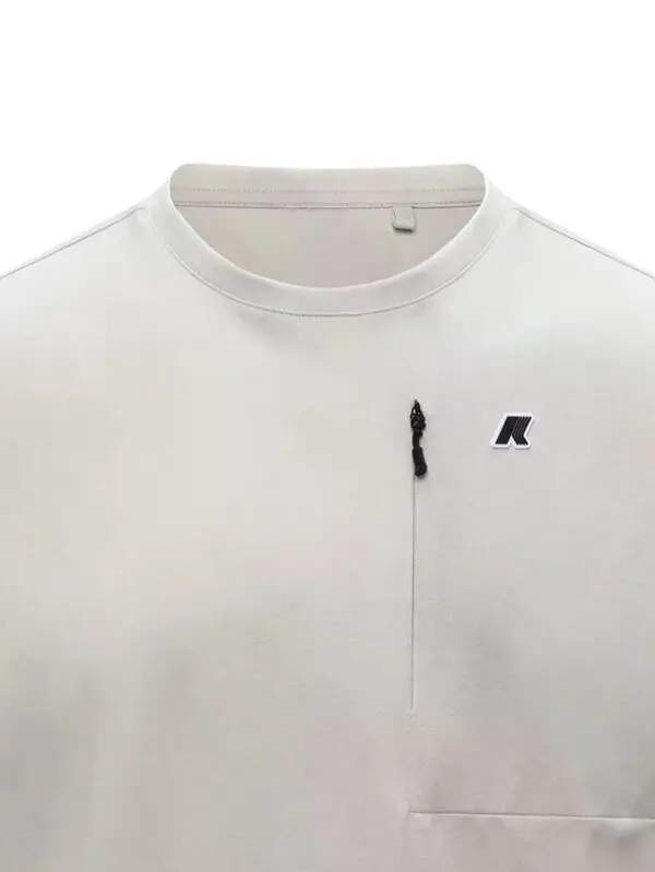 K-WAY Authion Zip Pocket T-shirt - Neutrals