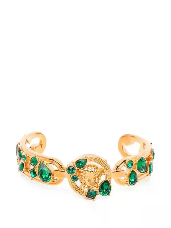 Versace Medusa '95 Crystal Cuff Bracelet - Gold