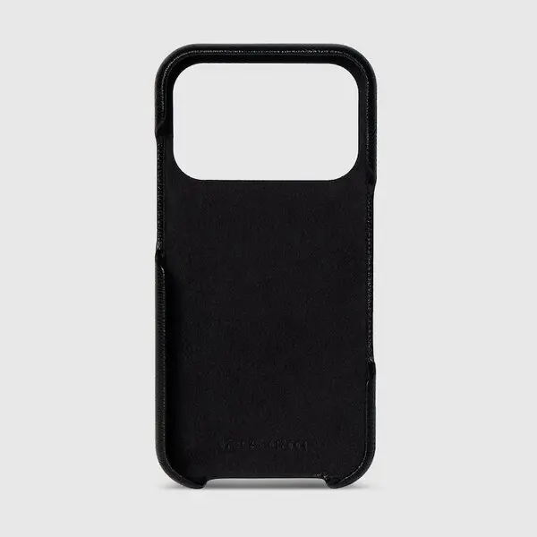 Gucci Case For Iphone 17 Pro Leather - Black