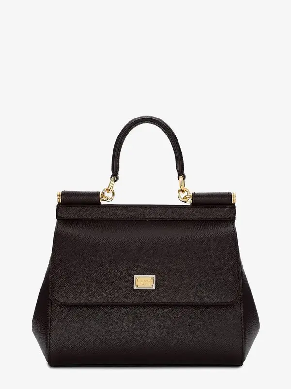 Dolce & Gabbana Sicily Medium Leather Crossbody Bag