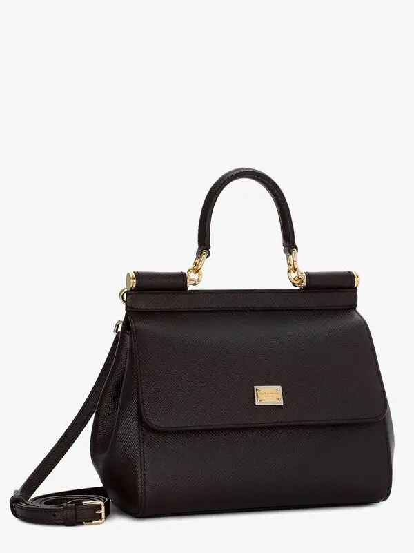 Dolce & Gabbana Sicily Medium Leather Crossbody Bag