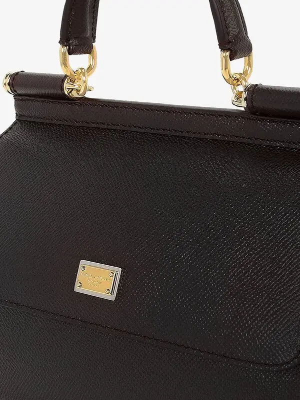 Dolce & Gabbana Sicily Medium Leather Crossbody Bag