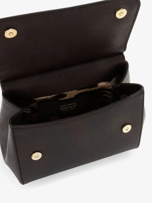 Dolce & Gabbana Sicily Medium Leather Crossbody Bag