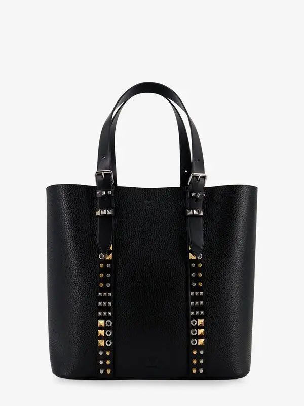 Valentino Garavani Leather Shoulder Bag With Studs - Black