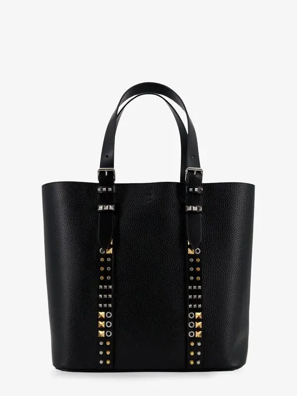 Valentino Garavani Leather Shoulder Bag With Studs - Black
