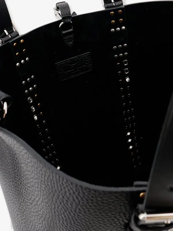 Valentino Garavani Leather Shoulder Bag With Studs - Black