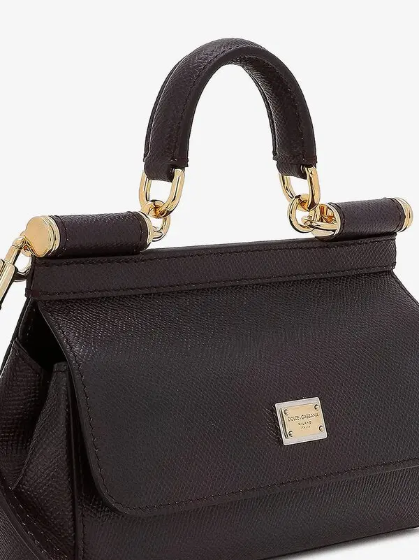 Dolce & Gabbana Sicily Small Leather Crossbody Bag