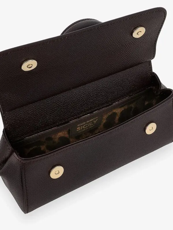 Dolce & Gabbana Sicily Small Leather Crossbody Bag