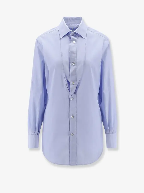 MAISON MARGIELA Cotton Shirt - Blue