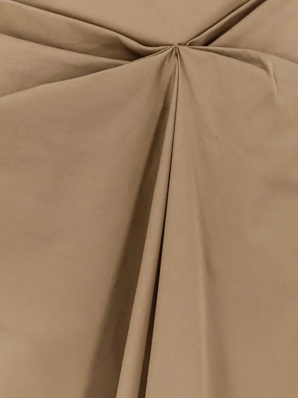 Max Mara Mxmpaggi Cotton-blend Skirt - Brown