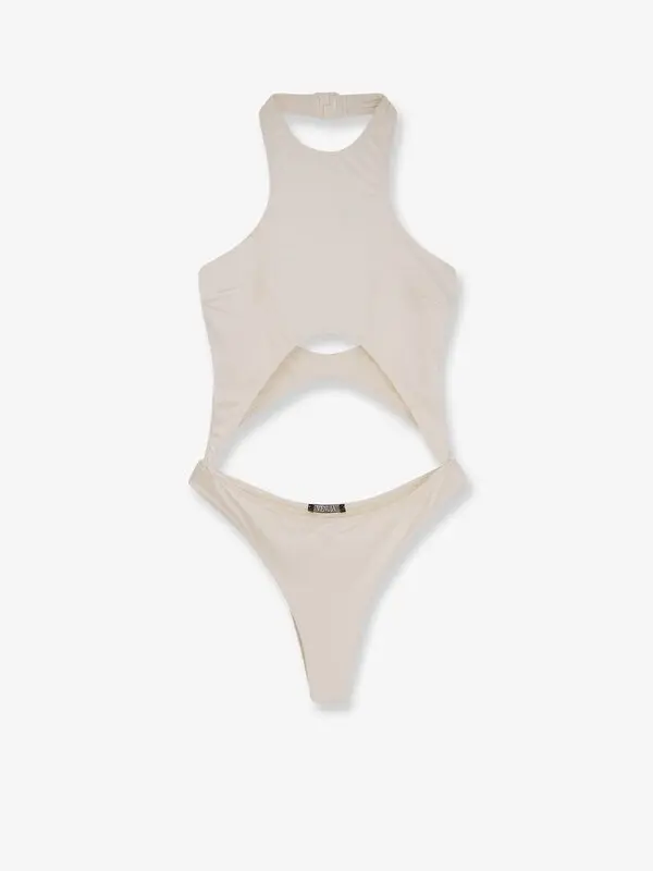VENUJA Nylon Onepiece Swimsuit - Beige