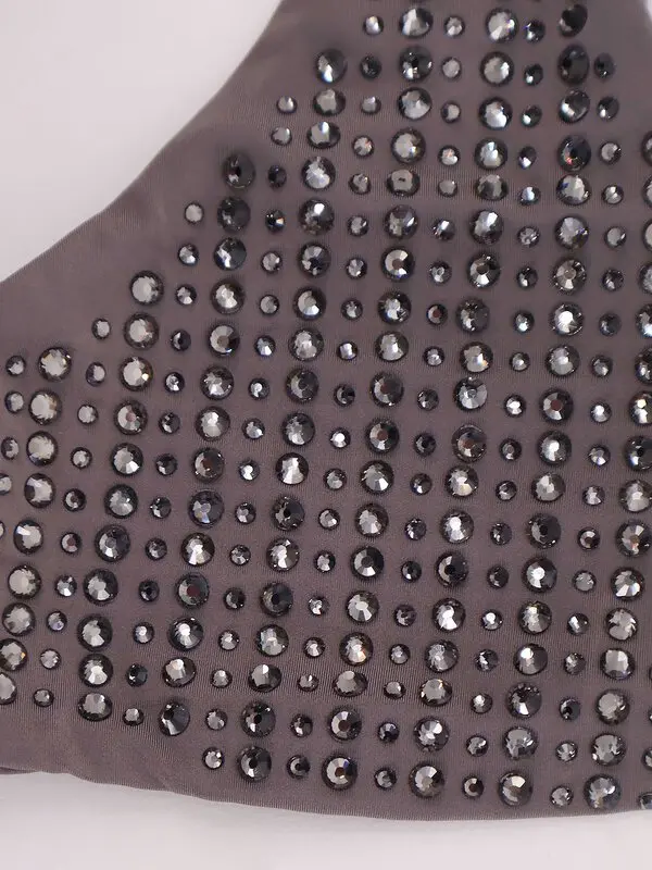 VENUJA Nylon Bikini With Rhinestones - Grey