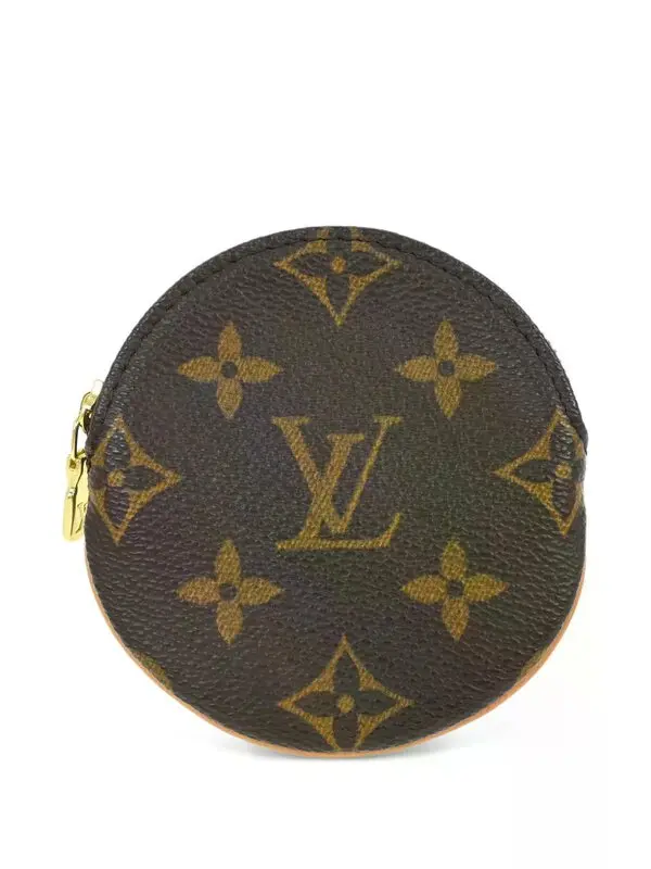 LOUIS VUITTON 2004 Monogram-pattern Coin Case - Brown