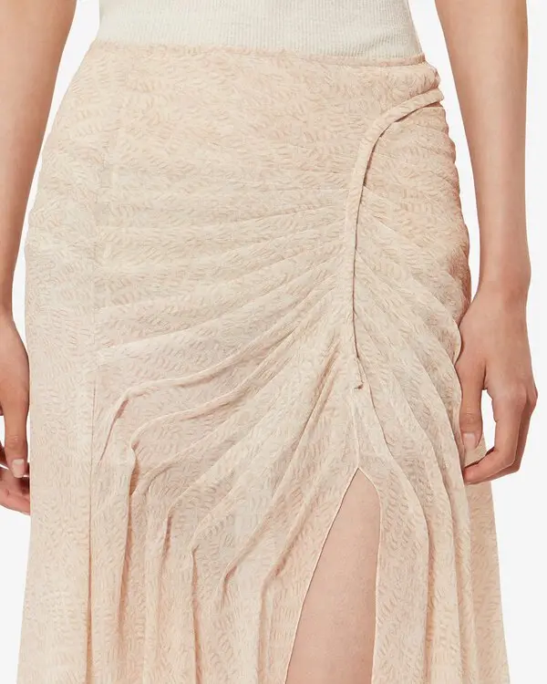 Isabel Marant Étoile Taylora Printed Silk Georgette Midi Skirt