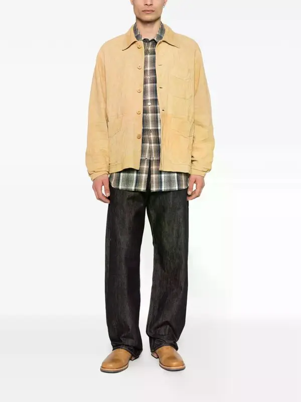 Visvim Raw-finish Wide Leg Jeans - Black