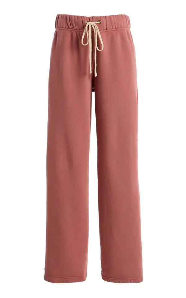 LES TIEN Eazy Classic Cotton Sweatpants - Pink