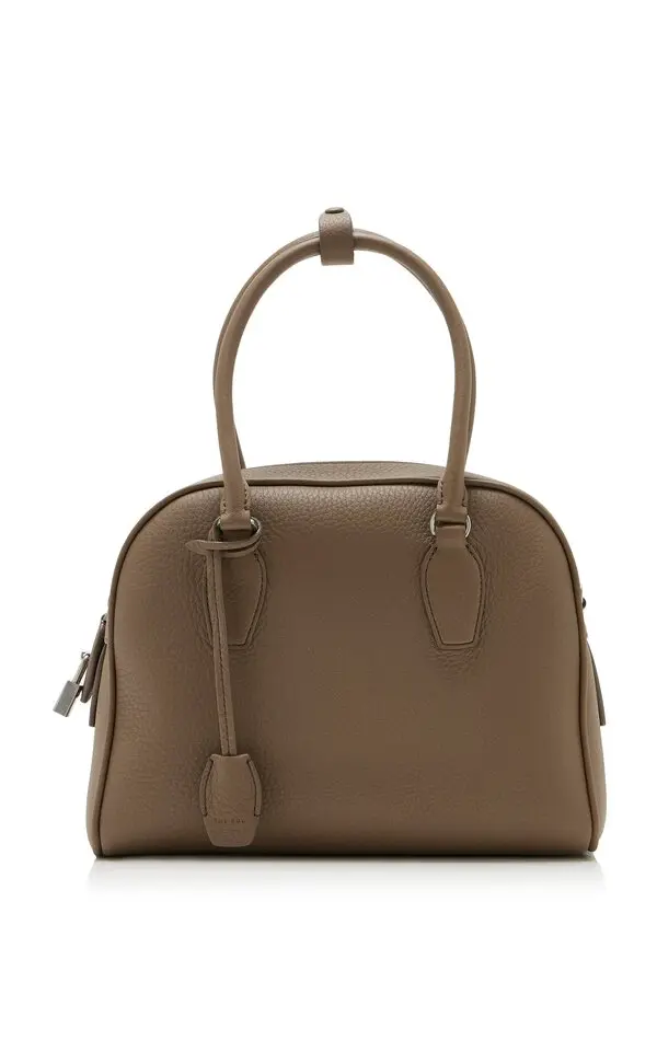 THE ROW India 10 Leather Bowling Bag - Brown