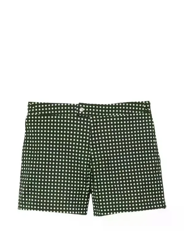 TOM FORD Polka-dot Swim Shorts - Green