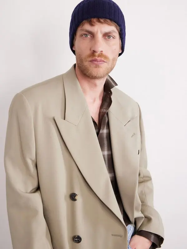 Mr P. Cairn Ribbed Cashmere Beanie
