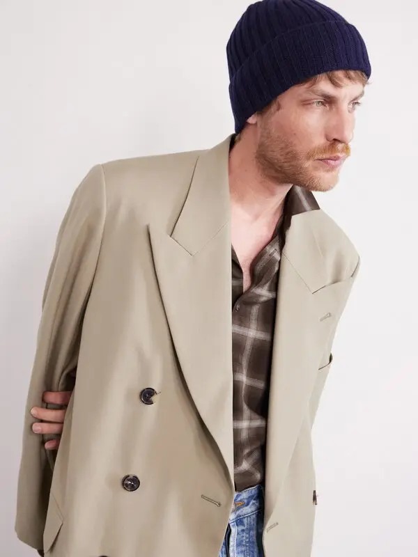 Mr P. Cairn Ribbed Cashmere Beanie