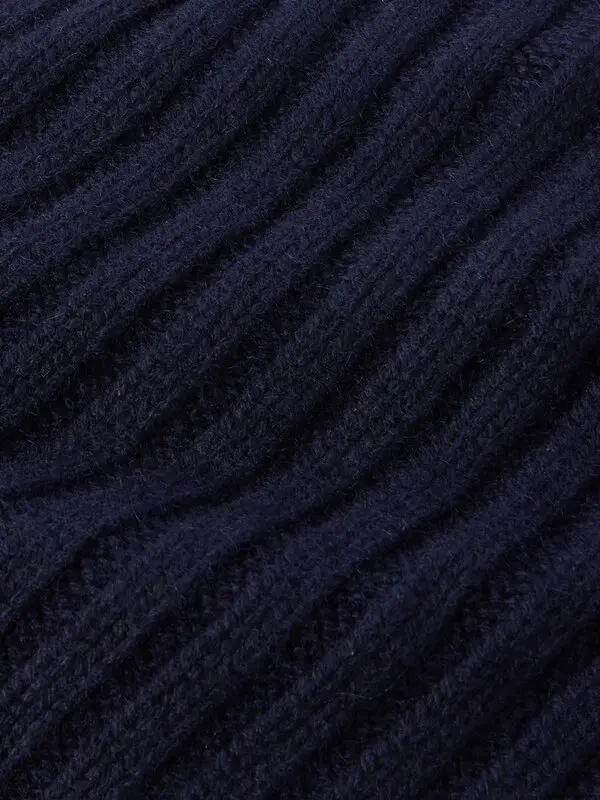 Mr P. Cairn Ribbed Cashmere Beanie