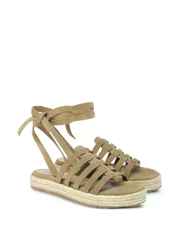 GIANVITO ROSSI Pompei Tie-fastening Espadrille - Neutrals