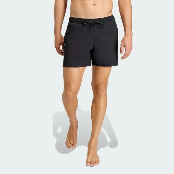 Adidas Iconisea Stretchy Seersucker 5 Inch Swim Shorts - Black