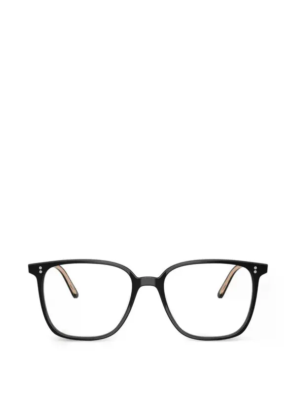 Oliver Spencer Square Frame Eyeglasses - Black