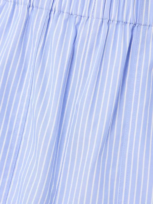 Simkhai Arden Pinstriped Wide-leg Pants - Blue